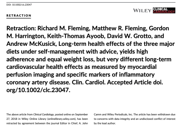 Three diets, three papers, one retraction, and lots of concerns ...
